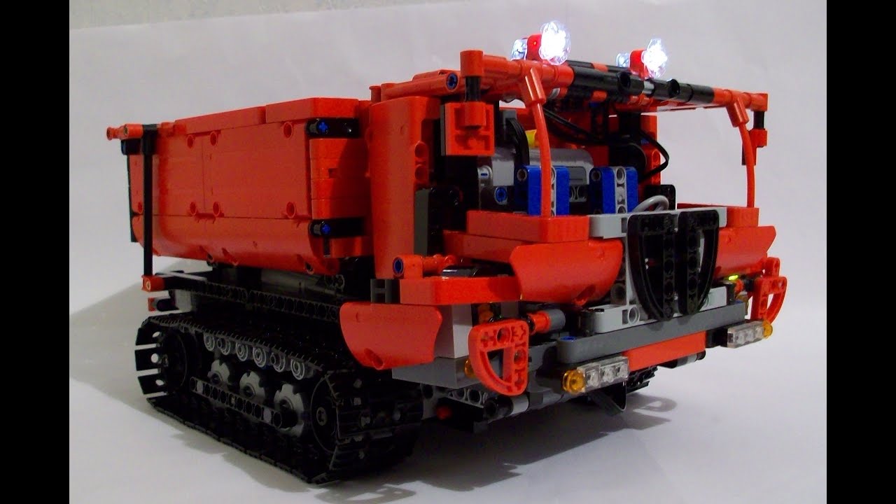 Lego Technic IR RC tracked dumper - YouTube