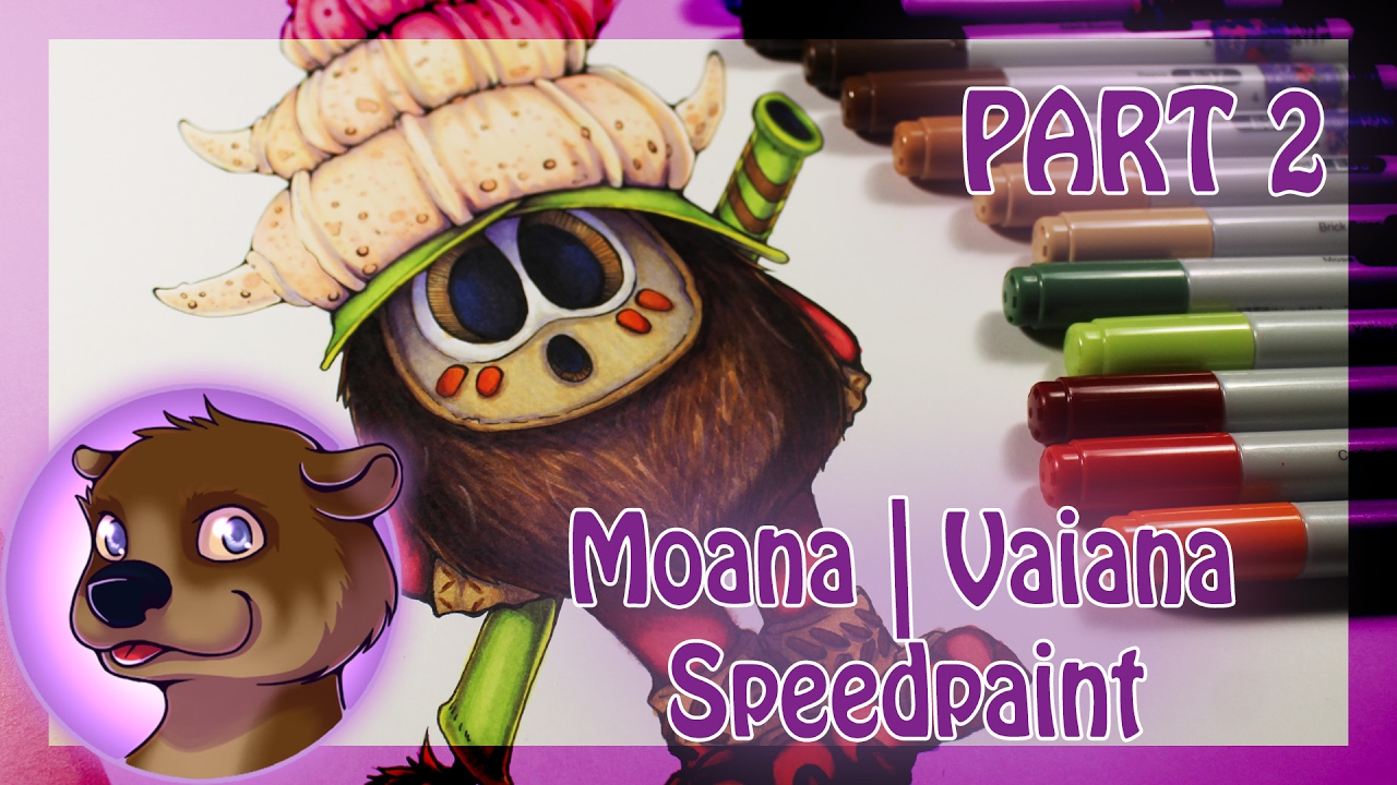 MOANA | VAIANA Kakamora/Kokomora Speedpaint with COPIC PART 2 ...