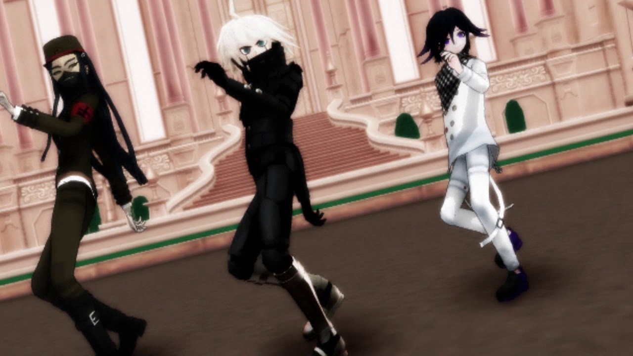 MMD Danganronpa Dance Battle - V3 Boys vs V3 Girls - YouTube