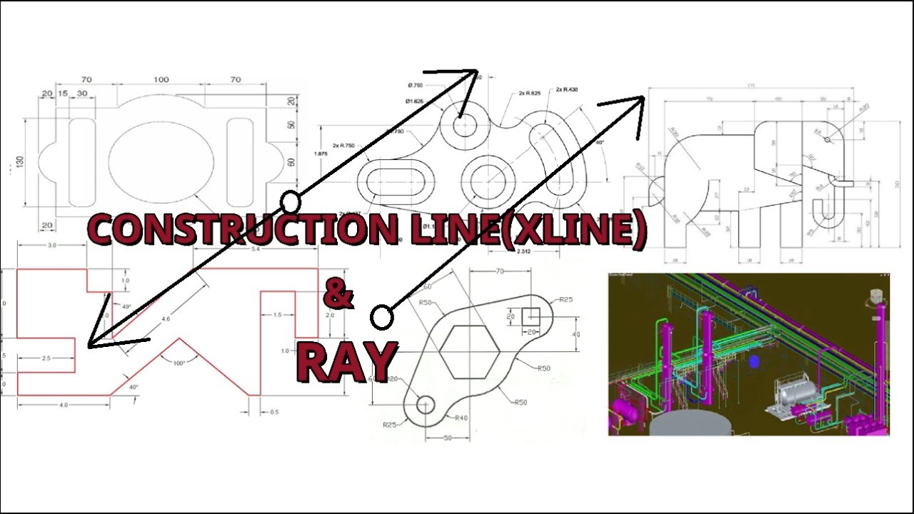 Autocad 2016 Tutorial for Beginners 9 മലയാളം ട്യൂട്ടോറിയൽ CONSTRUCTION ...