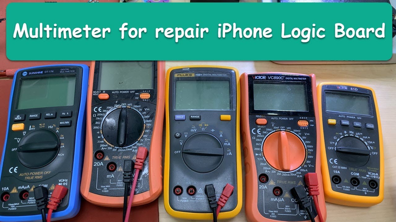 Multimeter for repair iPhone Logic Board 【Tool Preparation #02】 - YouTube
