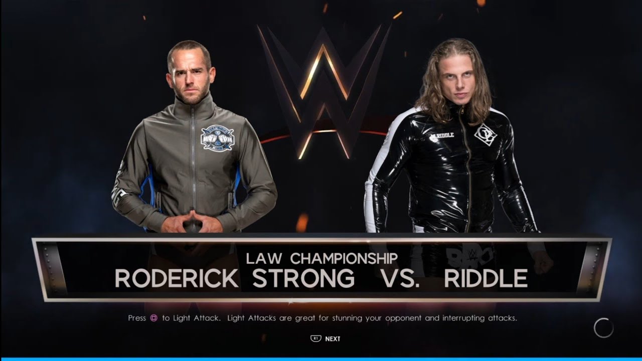 Roderick Strong vs Matt Riddle Los Angeles Wrestling 2016. WWE 2K22 ...
