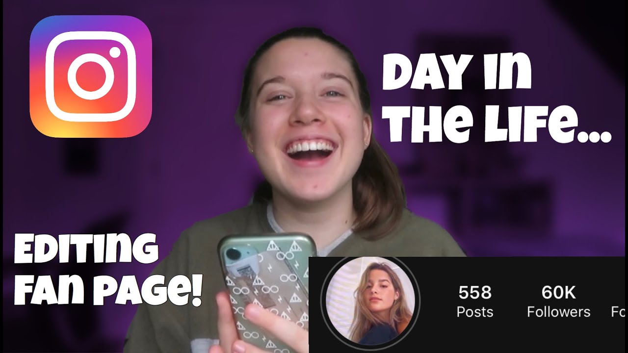 day in the life of a 60K INSTAGRAM FAN PAGE! - YouTube