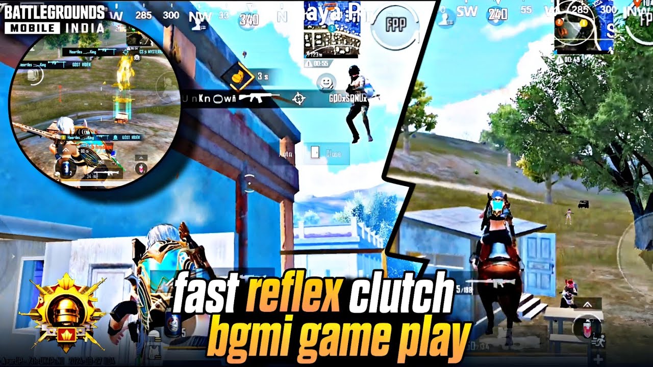 fast reflex clutch BGMI game play - YouTube