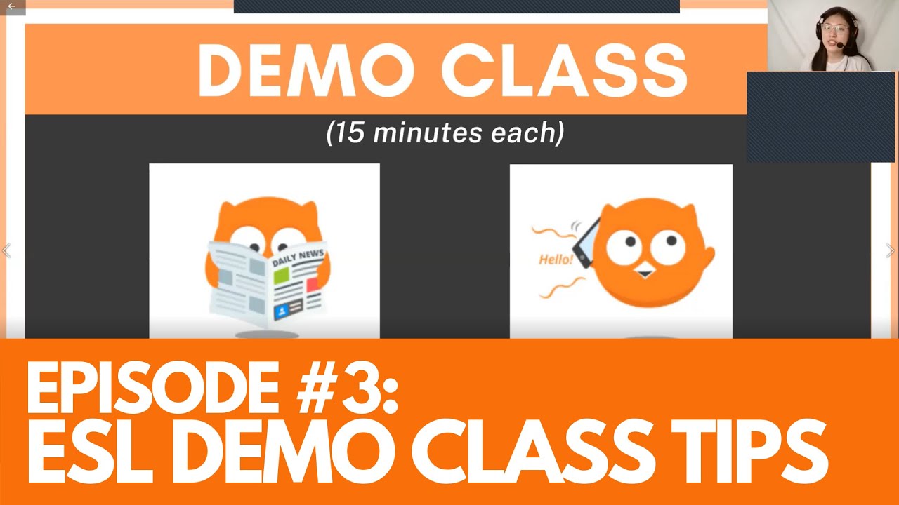 WFH EPISODE #3: ESL DEMO CLASS TIPS + LESSON FLOW - YouTube