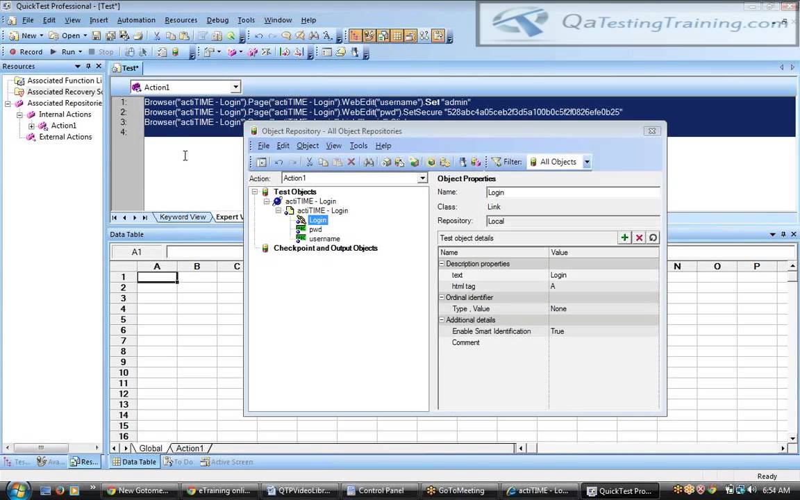 Object Repository in HP QuickTest Professional Object identification in ...