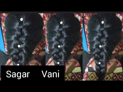 Sagar veni for school girl #hair style - YouTube