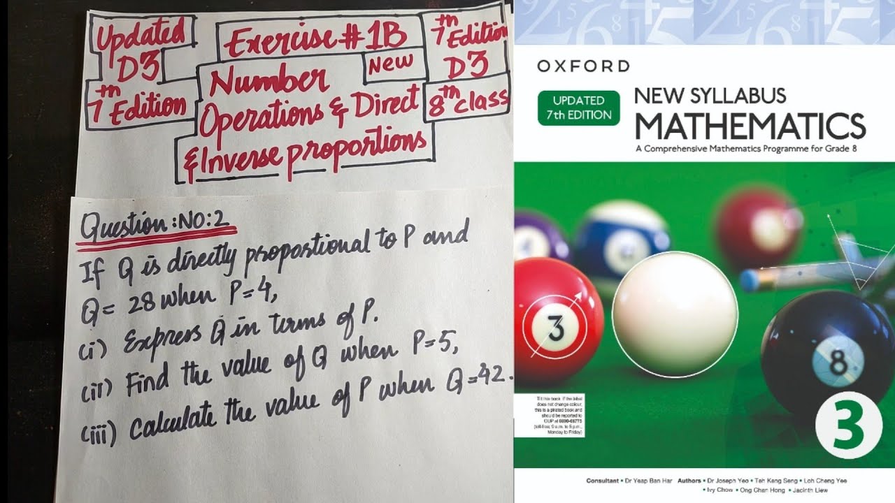 Updated D3| Ex no 1B | Q # 2 | Oxford New Syllabus updated 7th Edition ...