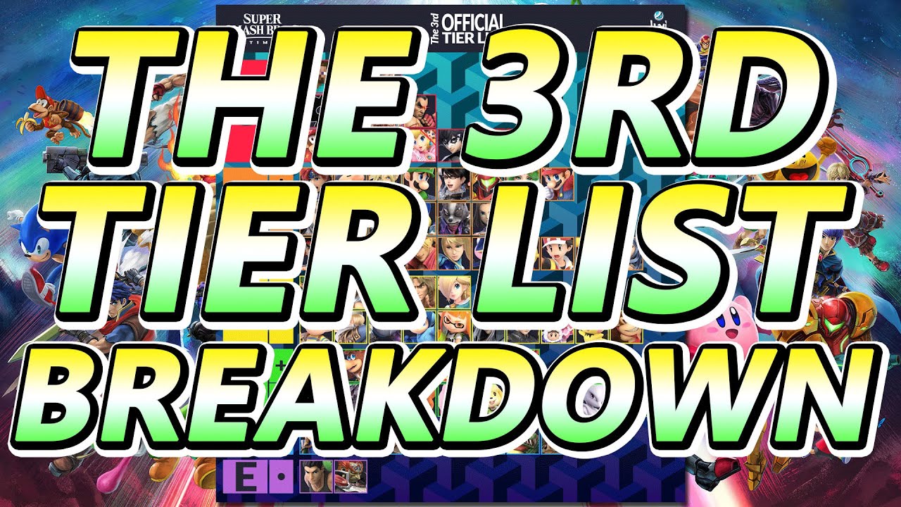 The NEW Smash Ultimate Tier List Dropped - YouTube