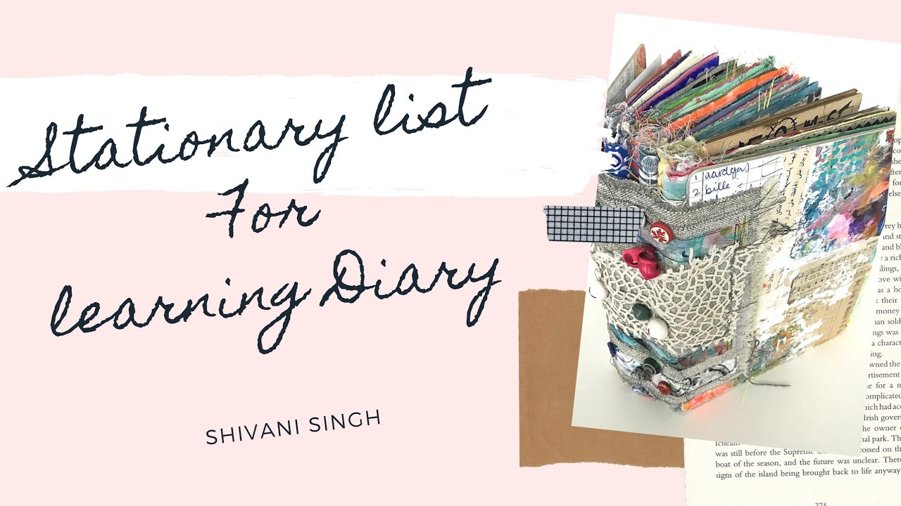 #Nift #NID STATIONARIES and How to make creative learning Diary Pages ...