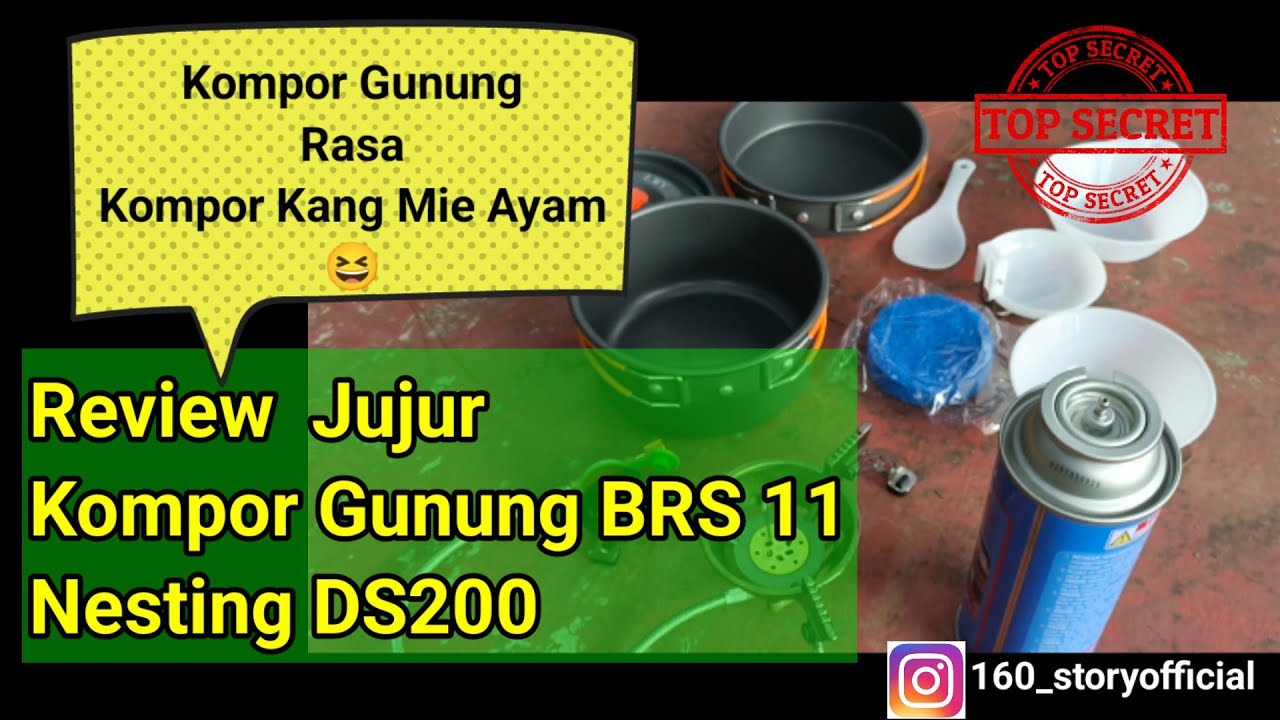 Review Kompor Gunung BRS 11 & Nesting Cooking Set DS200 - YouTube