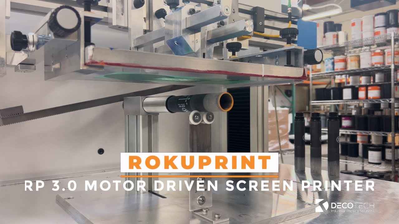 RokuPrint RP 3.0 Screen Printing Machine - YouTube