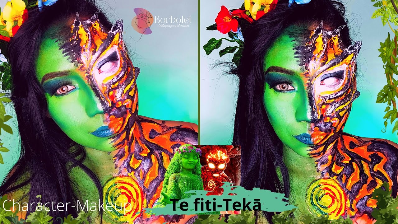 Te Fiti ×Tekā Makeup Characterization (tutorial) #makeupartist - YouTube