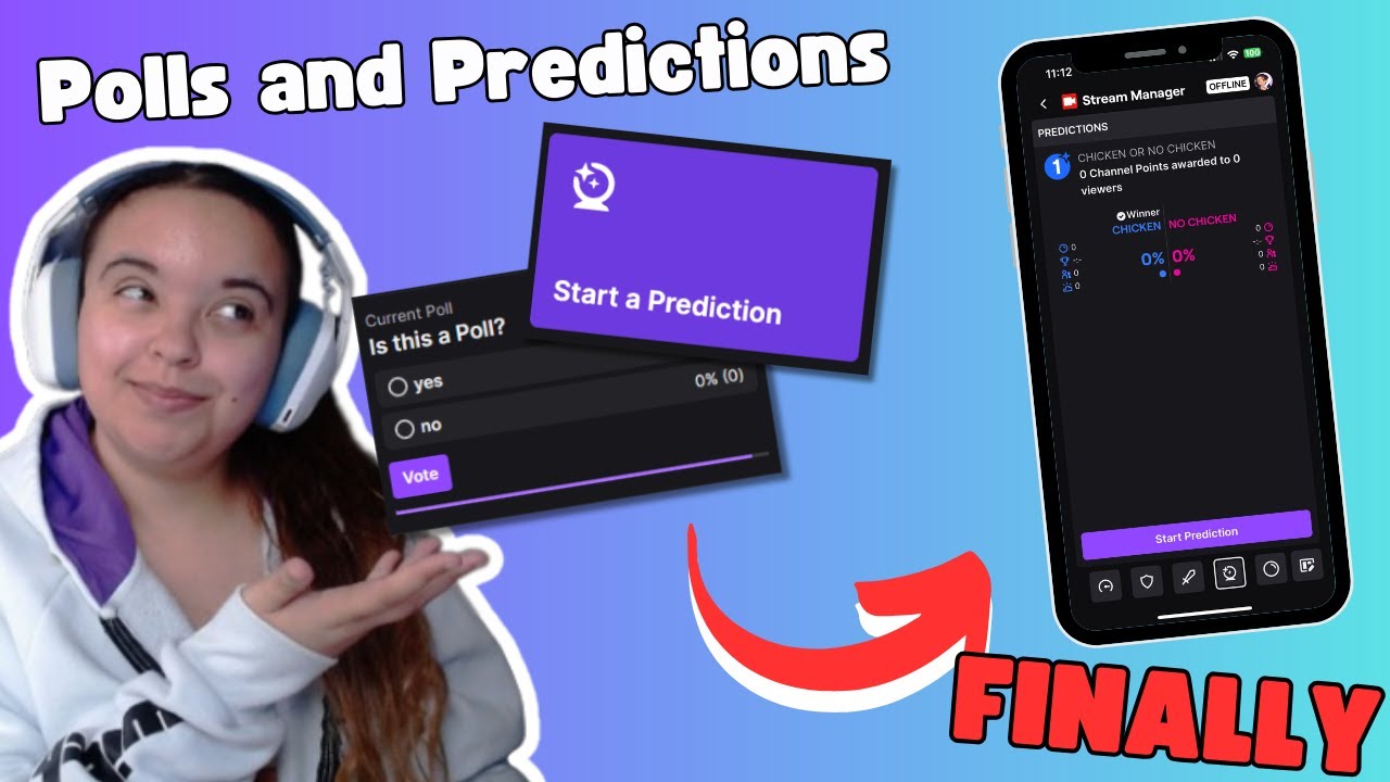 How to Create a Twitch Poll and Prediction On Mobile! (Tutorial) - YouTube