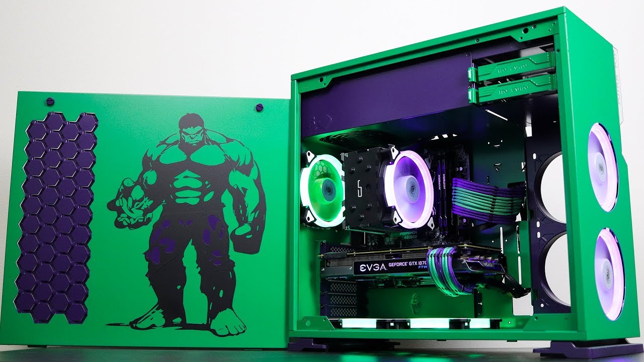 INCREDIBLE HULK CUSTOM GAMING PC BUILD - YouTube