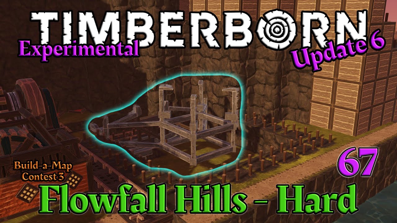 🧱 Das GERÜST STEHT 🤩 Bald ist der Bagger fertig 🥰 Flowfall Hills | Schwer 67 💀Timberborn ...