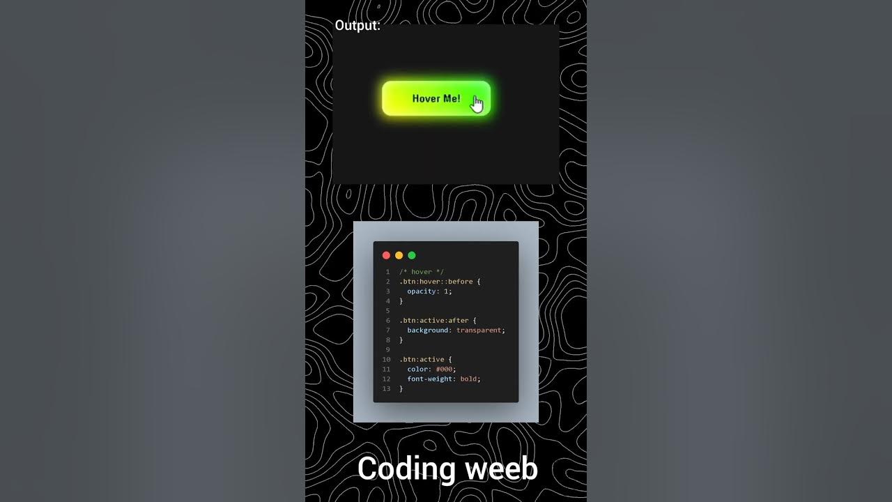 Hover Button Animation Using Pure Css Htmlfullcourse Css Javascipt Programming Web Scss