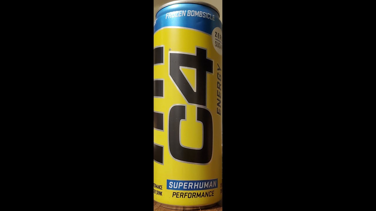 C4 Frozen Bombsicle Zero Sugar Superhuman Performance Energy Drink ...