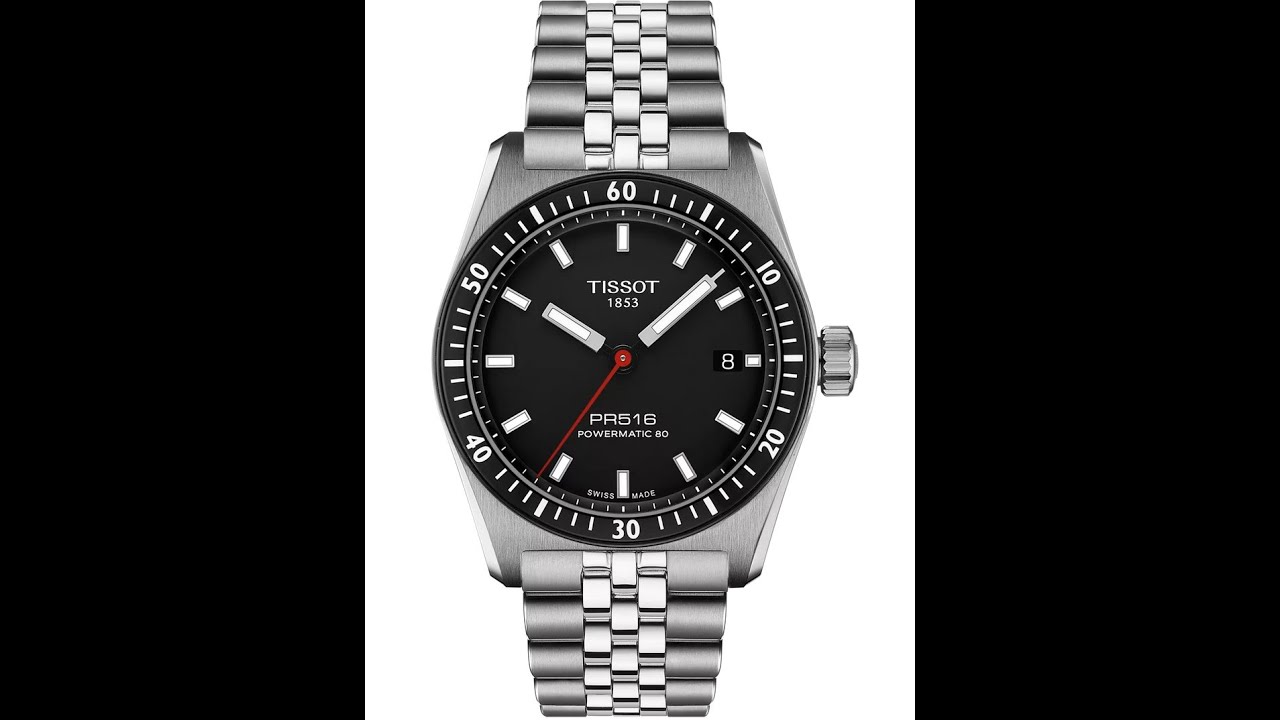 60 FPS Tissot PR516 Powermatic 80 Férfi karóra T149.407.11.051.00 - YouTube
