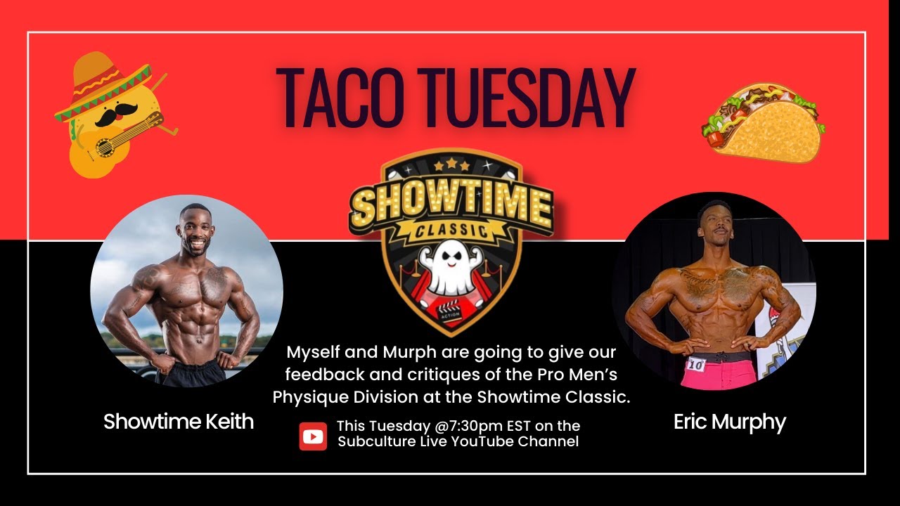 Taco Tuesday: USBF Showtime Classic PRO Men's Physique Review - YouTube