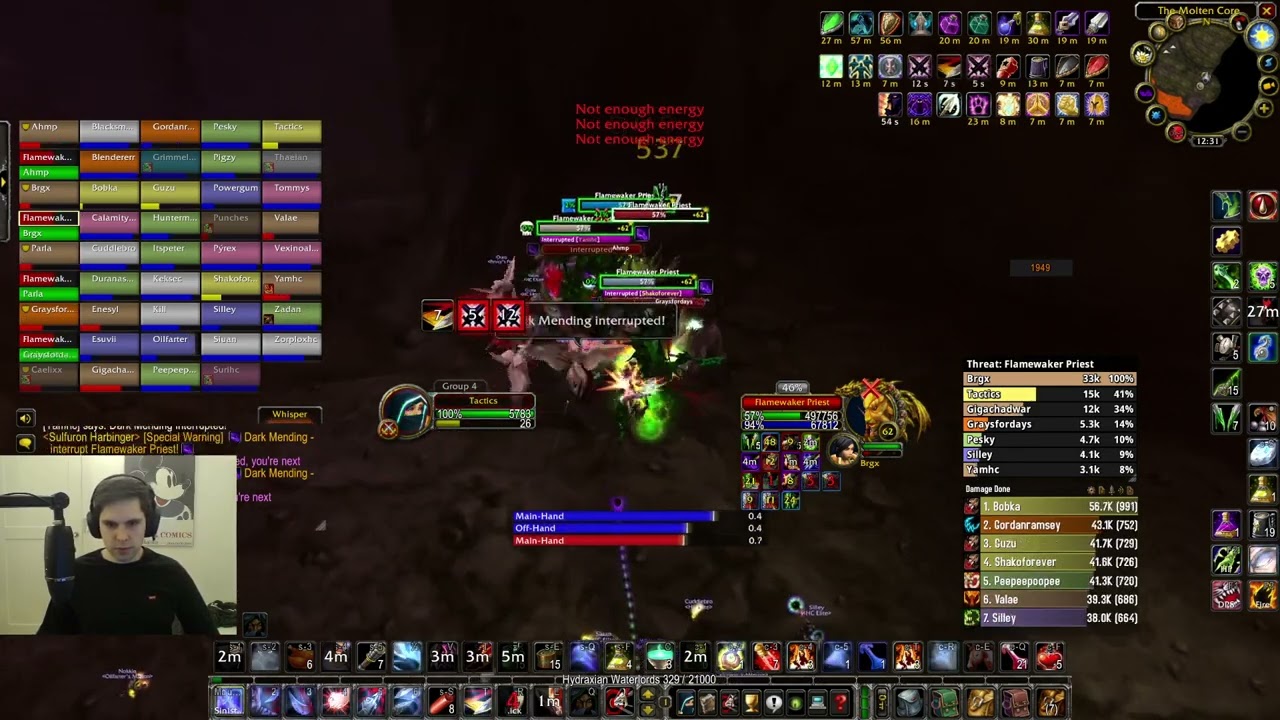 World first hardcore Molten Core - Sulfuron Harbinger 8/10 --- (10/10 ...