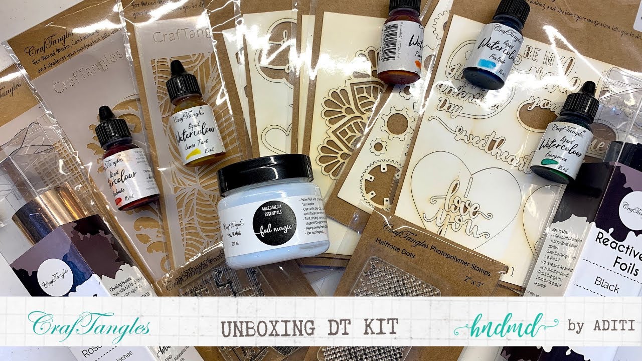 CrafTangles DT Kit Unboxing Video December 2020- Aditi Mahajan - YouTube