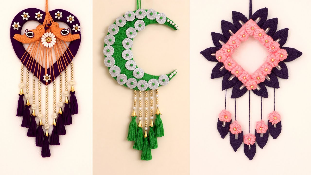 DIY Wall Hanging Out of Wool | DIY Room Decor Ideas | Home Decoration ...