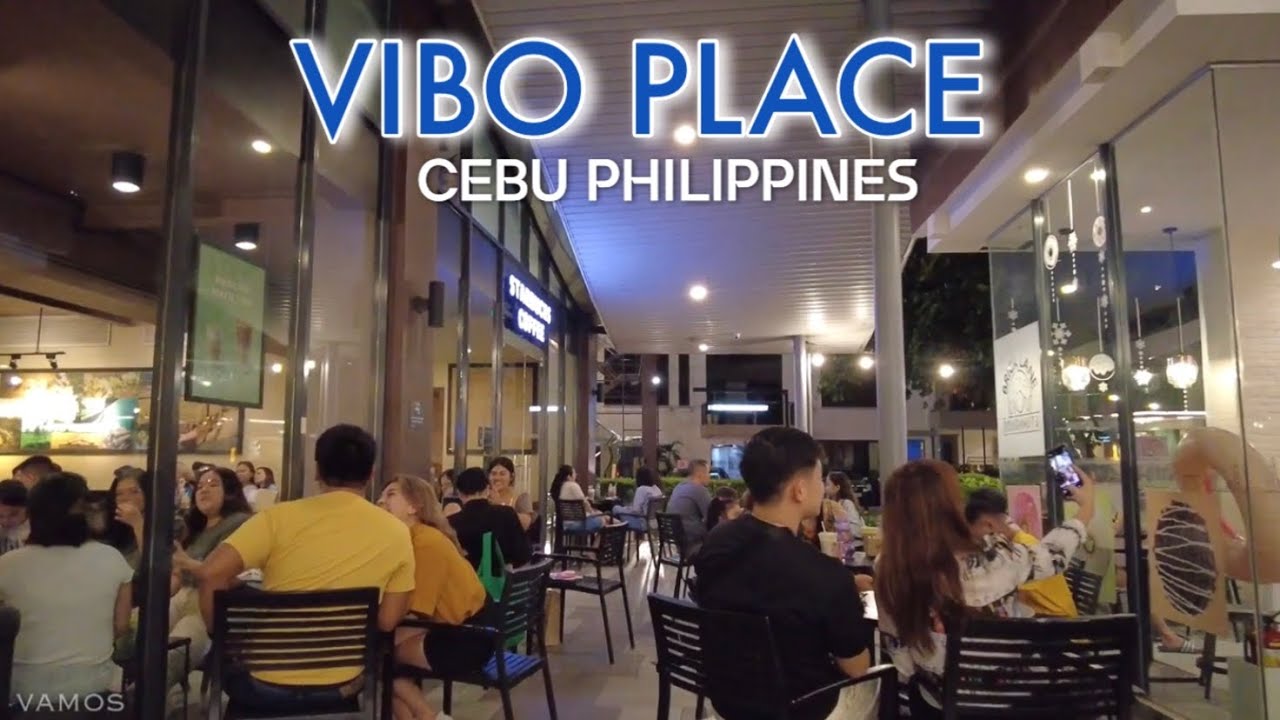 VIBO PLACE | night walk tour | #Philippines | #Cebu [HD] - YouTube
