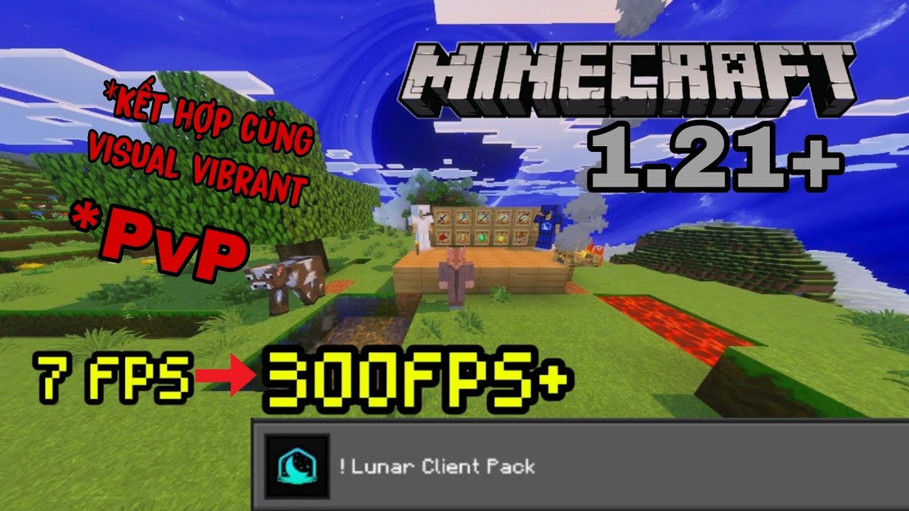 LUNAR CLIENT PACK | Fix lag Tăng FPS,PvP, Có Thể Kết Hợp Visual Vibrant ...