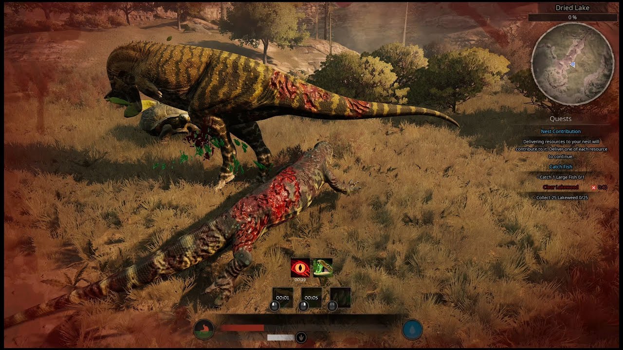 Path of Titans, Megalania & Tortoise vs Pycnonemosaurus - YouTube