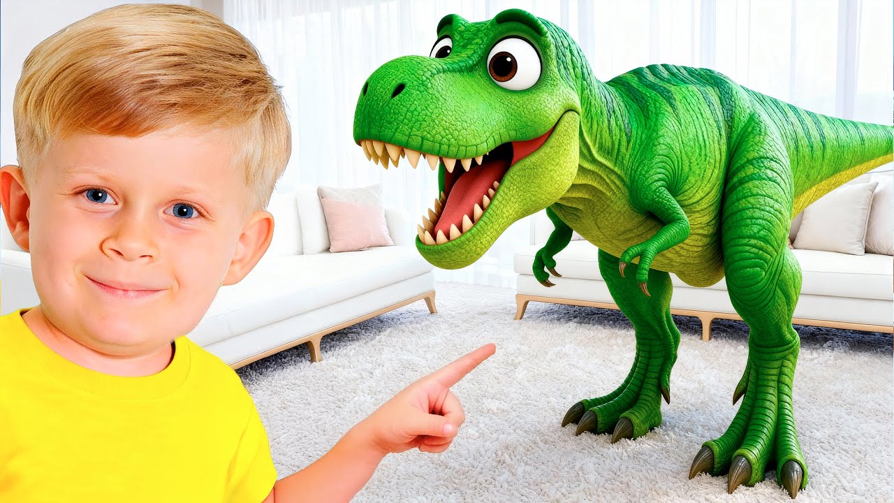 Oliver's Dinosaur Toys Came Alive At His House! 🦕😱 - YouTube