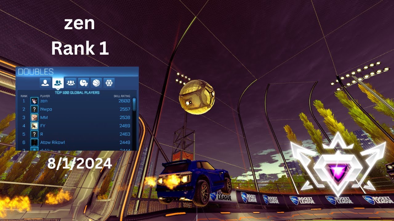 zen Rank 1 2v2 Replay 8/1/2024 | Rocket League - YouTube