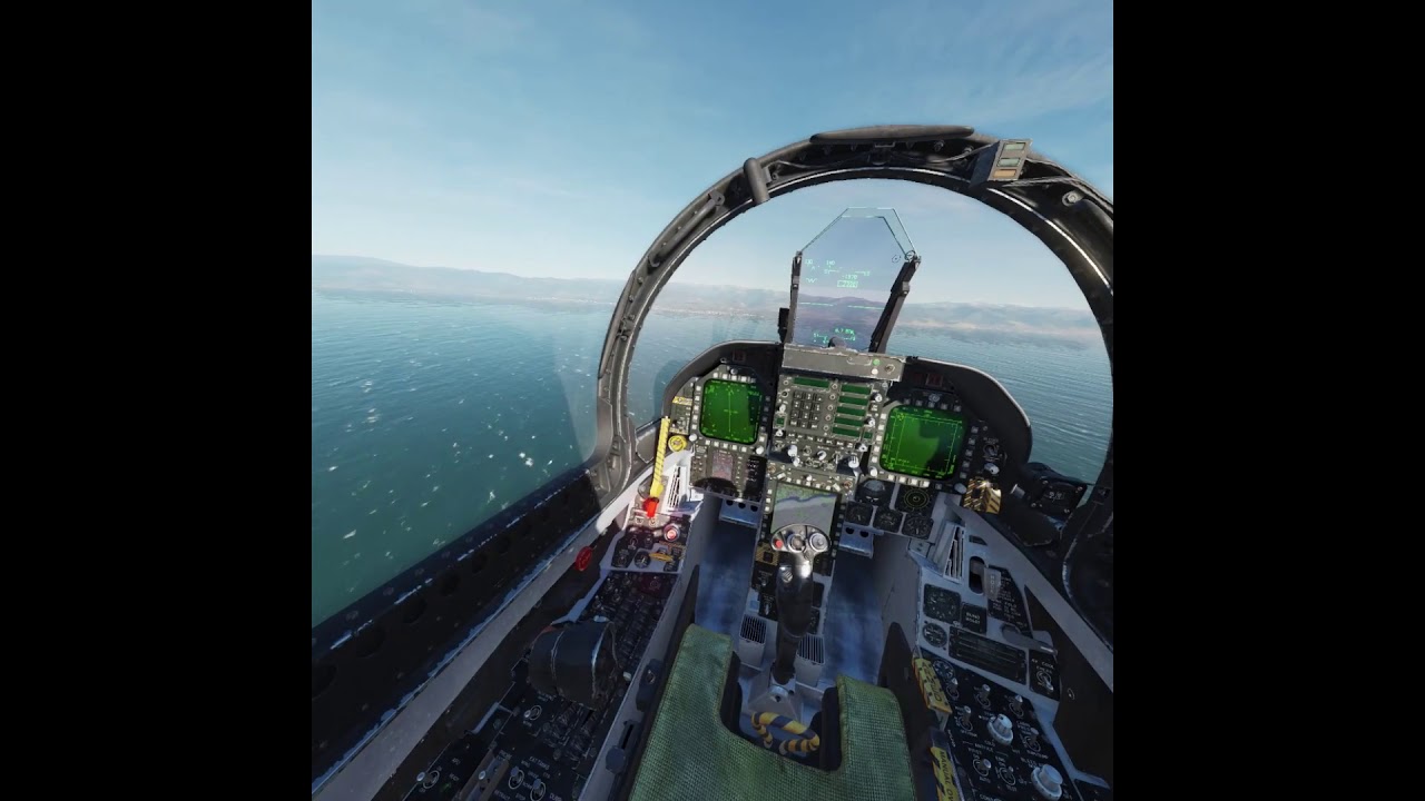 DCS F/A-18c throttle only runway landing. - YouTube