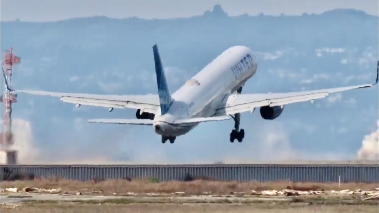B757s, Large, and Medium Jets Spotting at San Francisco International ...