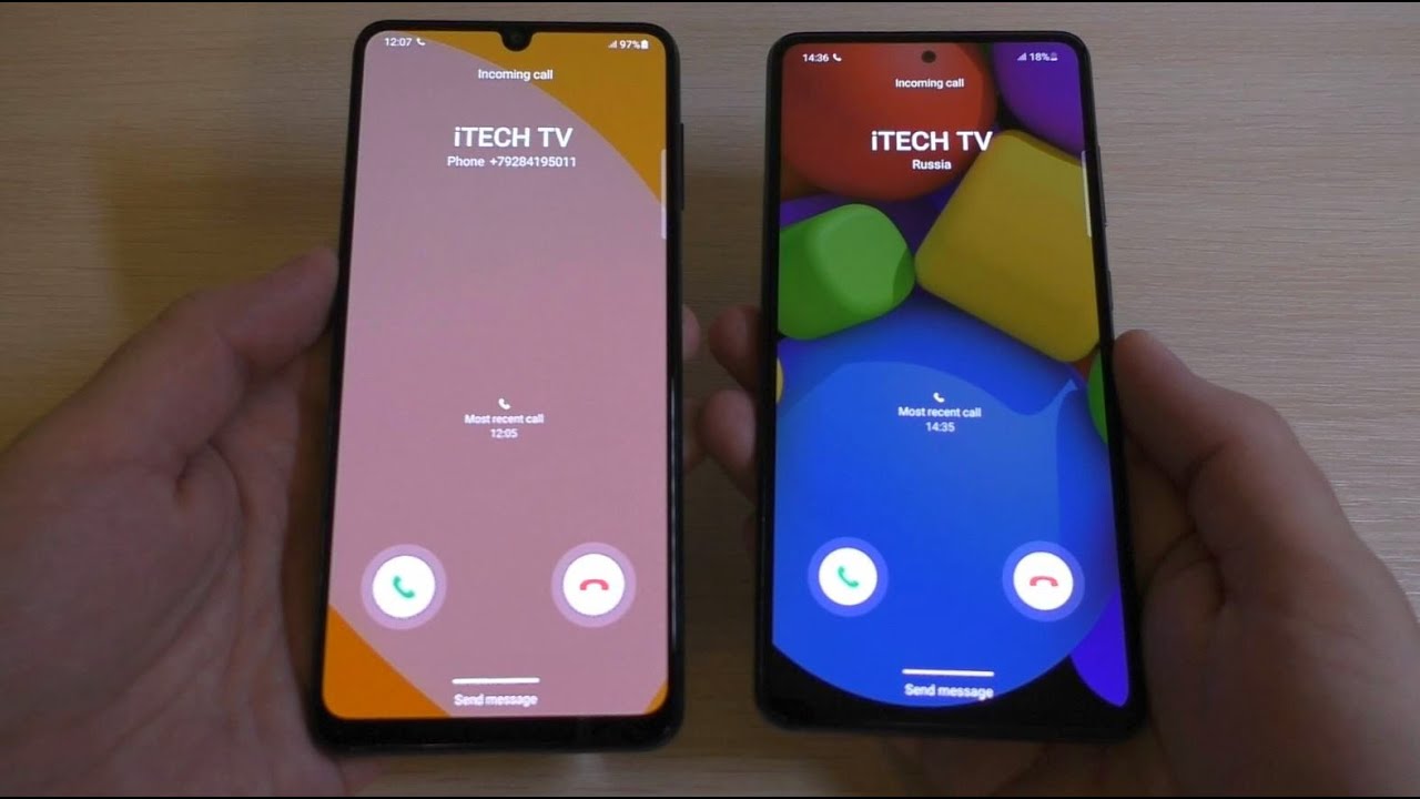 Samsung Galaxy A52 A22 Incoming Call - YouTube
