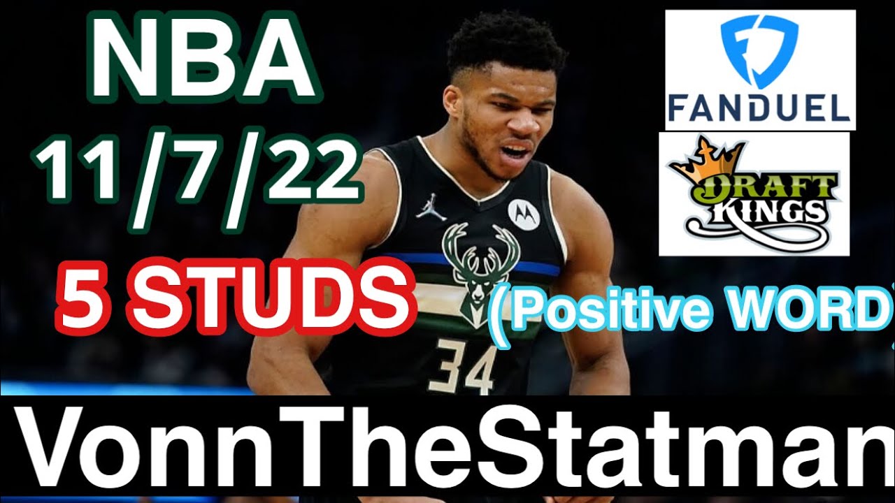 NBA 11/7/22 5 Studs ( Positive WORD) - YouTube