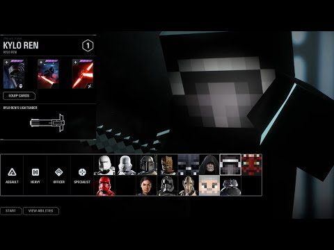 STAR WARS Battlefront II Minecraft Kylo Ren Mod - YouTube
