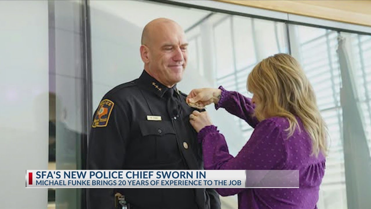 SFA Police Chief sworn in - YouTube