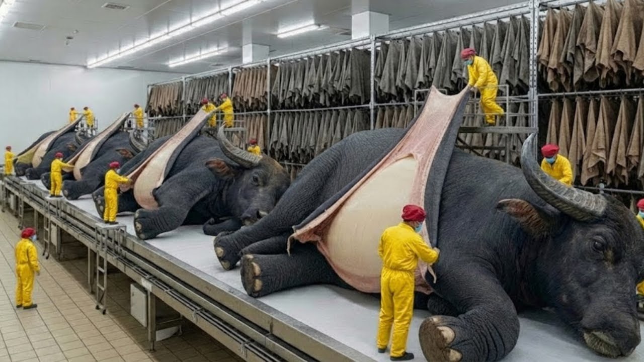 Inside the buffalo hide Factory: From buffalo hide to high-end wallets ...