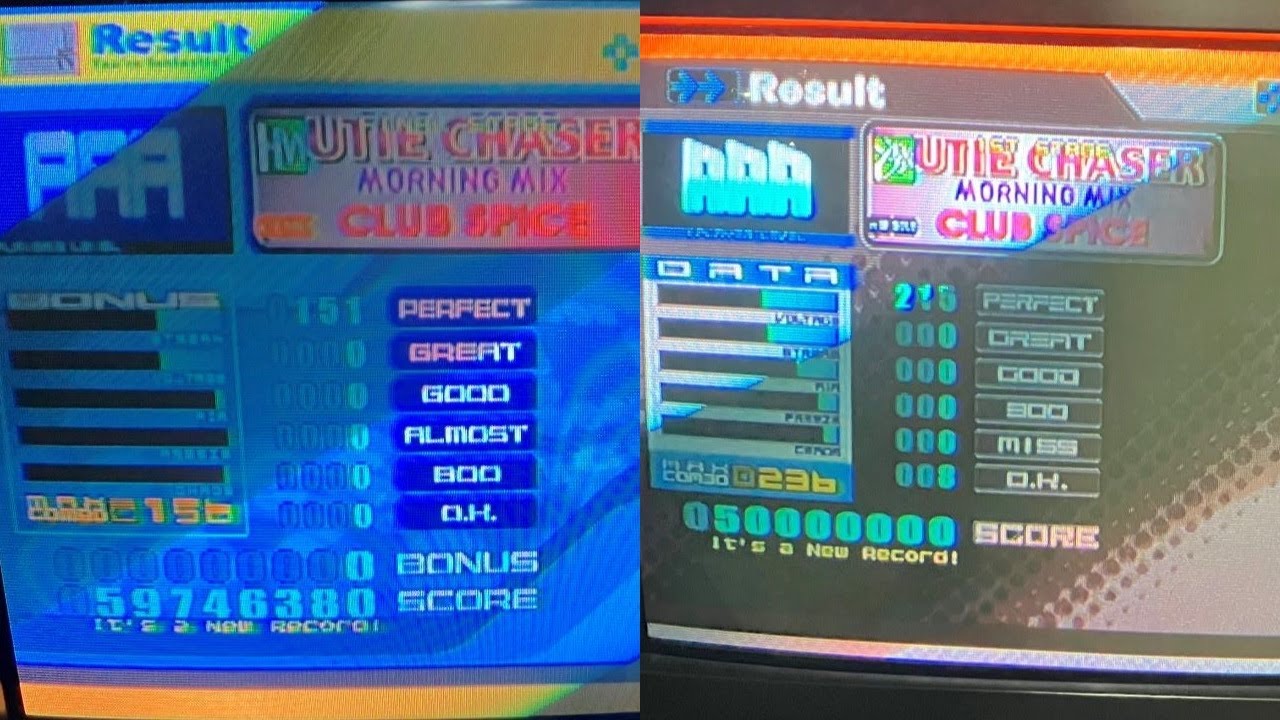 Cutie Chaser(Morning Mix) Old and New Chart Comparison (And Double AAA ...