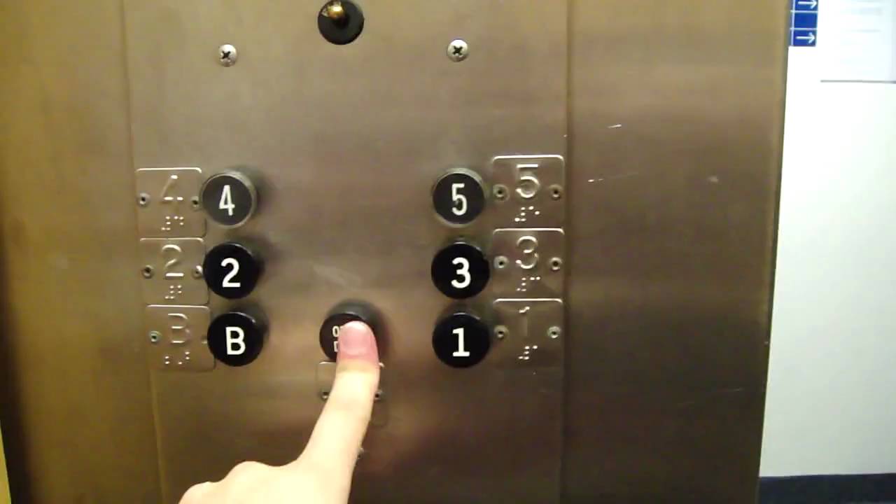 elevator trio : Red Old Otis elevator @ Highland Hospital Rochester NY ...