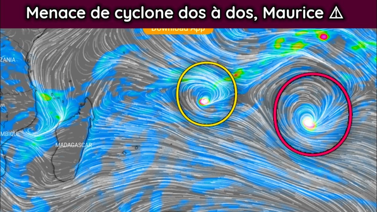 Menace de cyclone consécutive à l'île Maurice | Intense Cyclone Chances ...