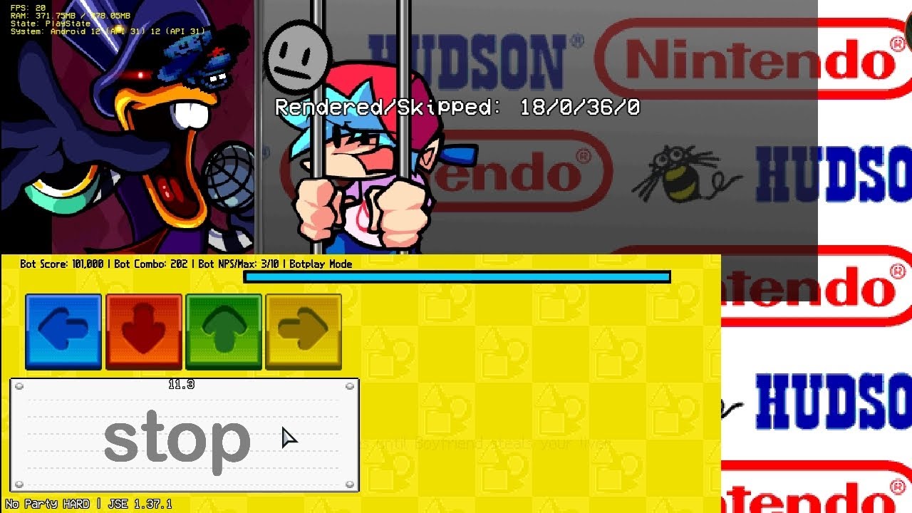 fnf NO PARTY android port [psych engine and js engine compatible] - YouTube