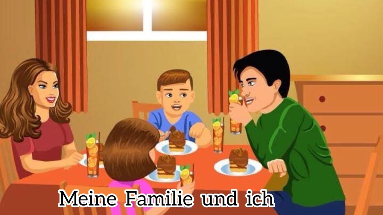 Online German course | Thema meine Familie und ich | Level A1 - YouTube