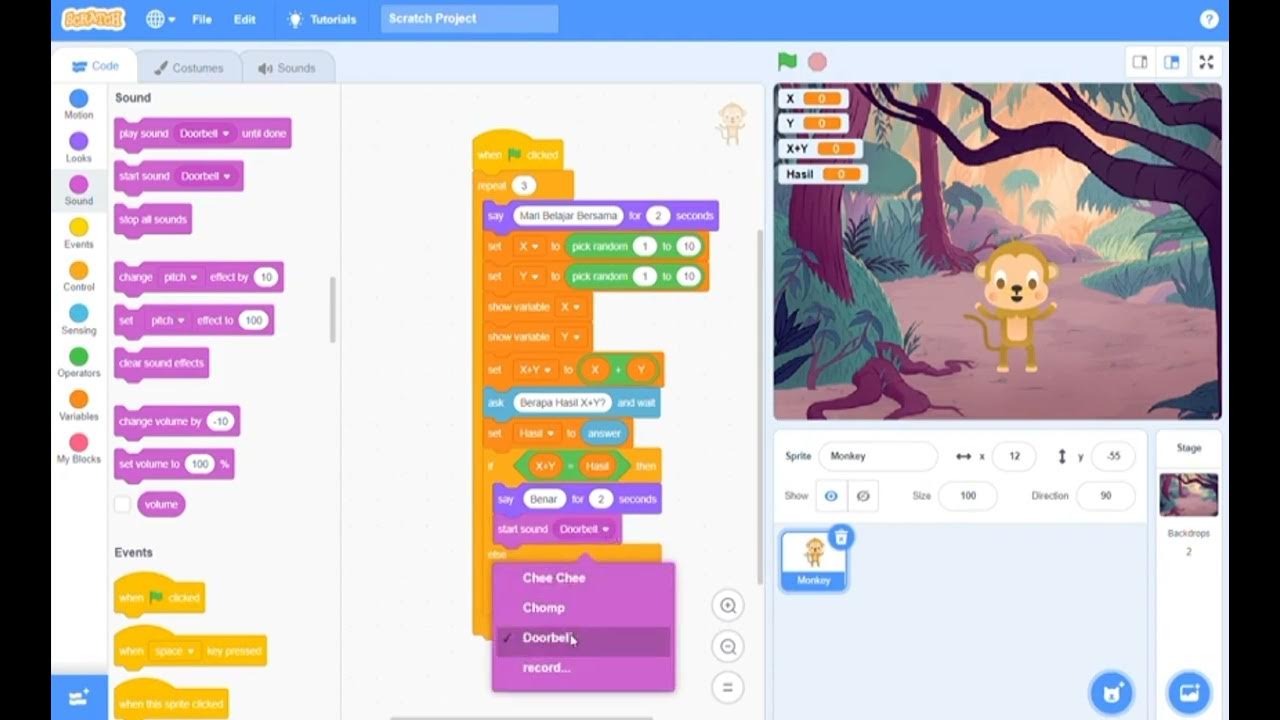 tutorial membuat game matematika sederhana menggunakan aplikasi scratch ...