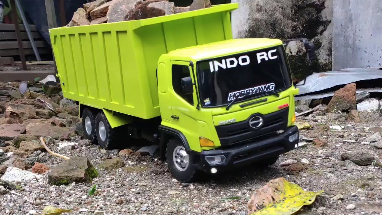 Test Drive RC Truck Hino 500 6x4 1/16 - YouTube