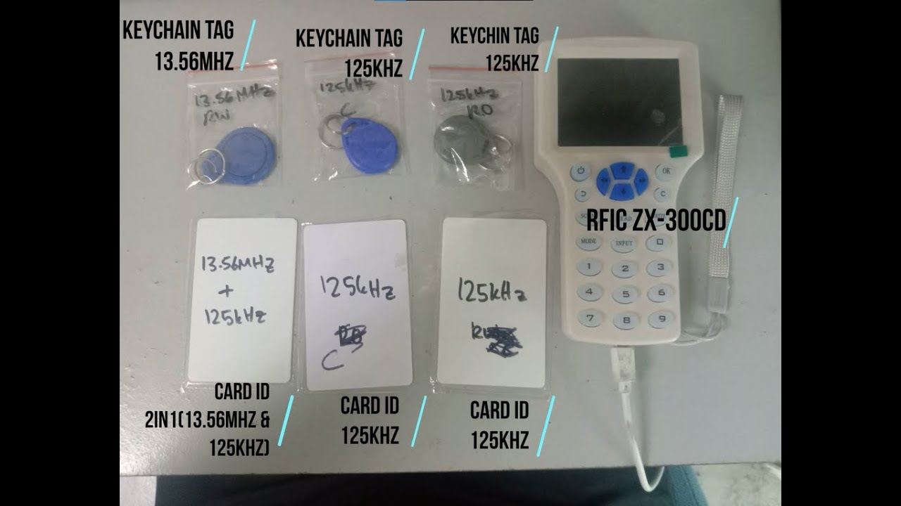 Demo RFID COPIER ID IC READER WRITER COPY DUPLICATOR - ZX 300CD ...