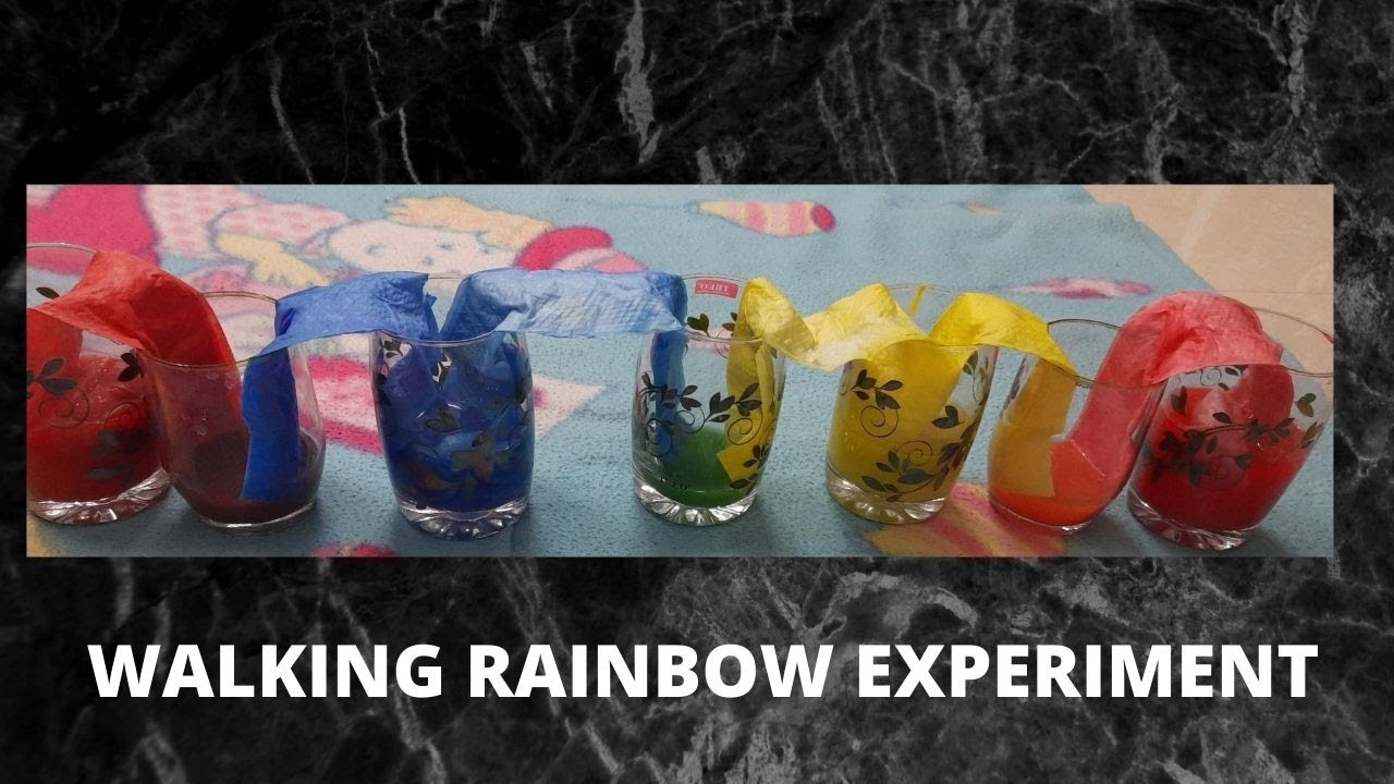 WALKING WATER RAINBOW EXPERIMENT / WALKING WATER SCIENCE EXPERIMENT ...