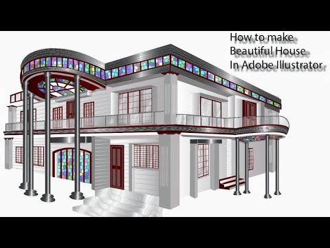 Adobe Illustrator Tutorial | How to make house in Adobe Illustrator ...