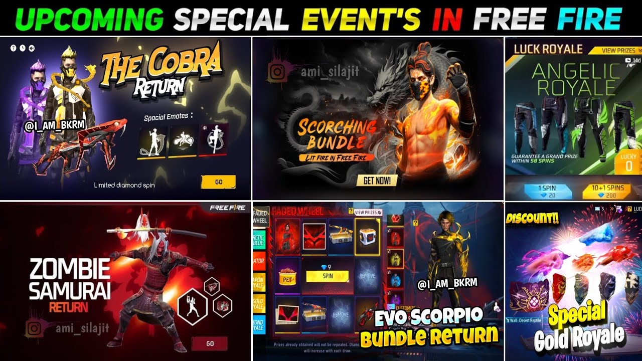 Samurai Bundle + Cobra Bundle Return | Golden Shade Bundle + Scorpio ...